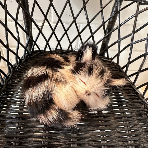 Other | Realistic Miniature Cat Figurine Furry Calico Miniature | Poshmark